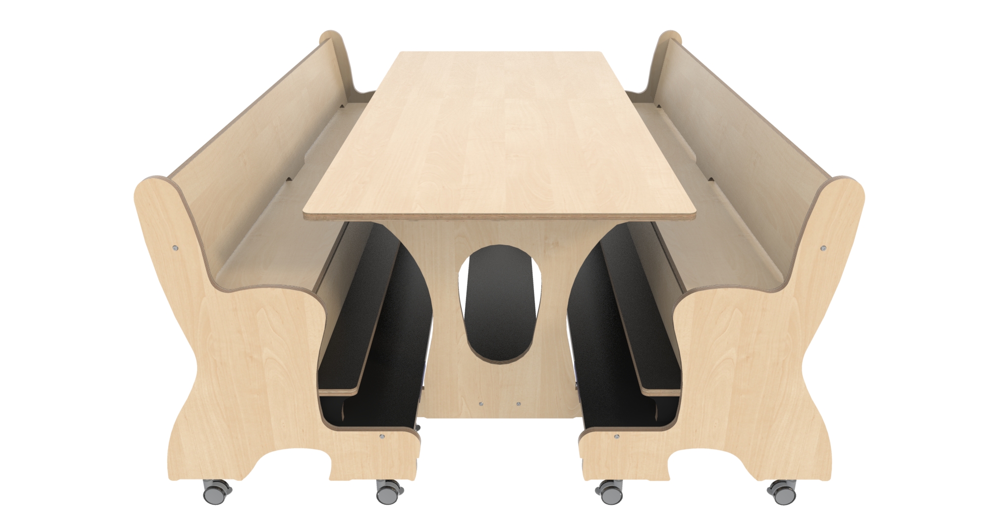 Hoogzit Rechte Tafels & Banken: Hoogzit tafel L180 x B80 cm Berken ...