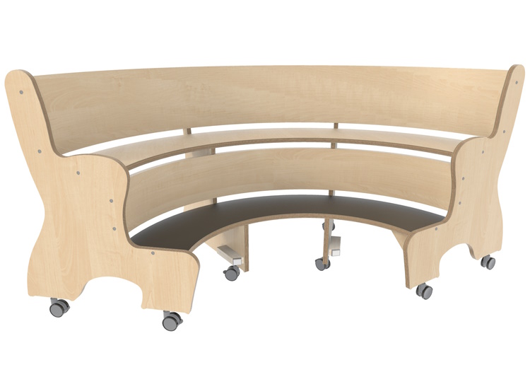 Hoogzit J-tafels & Banken: J-tafel bank halfrond Berken | Tangara ...